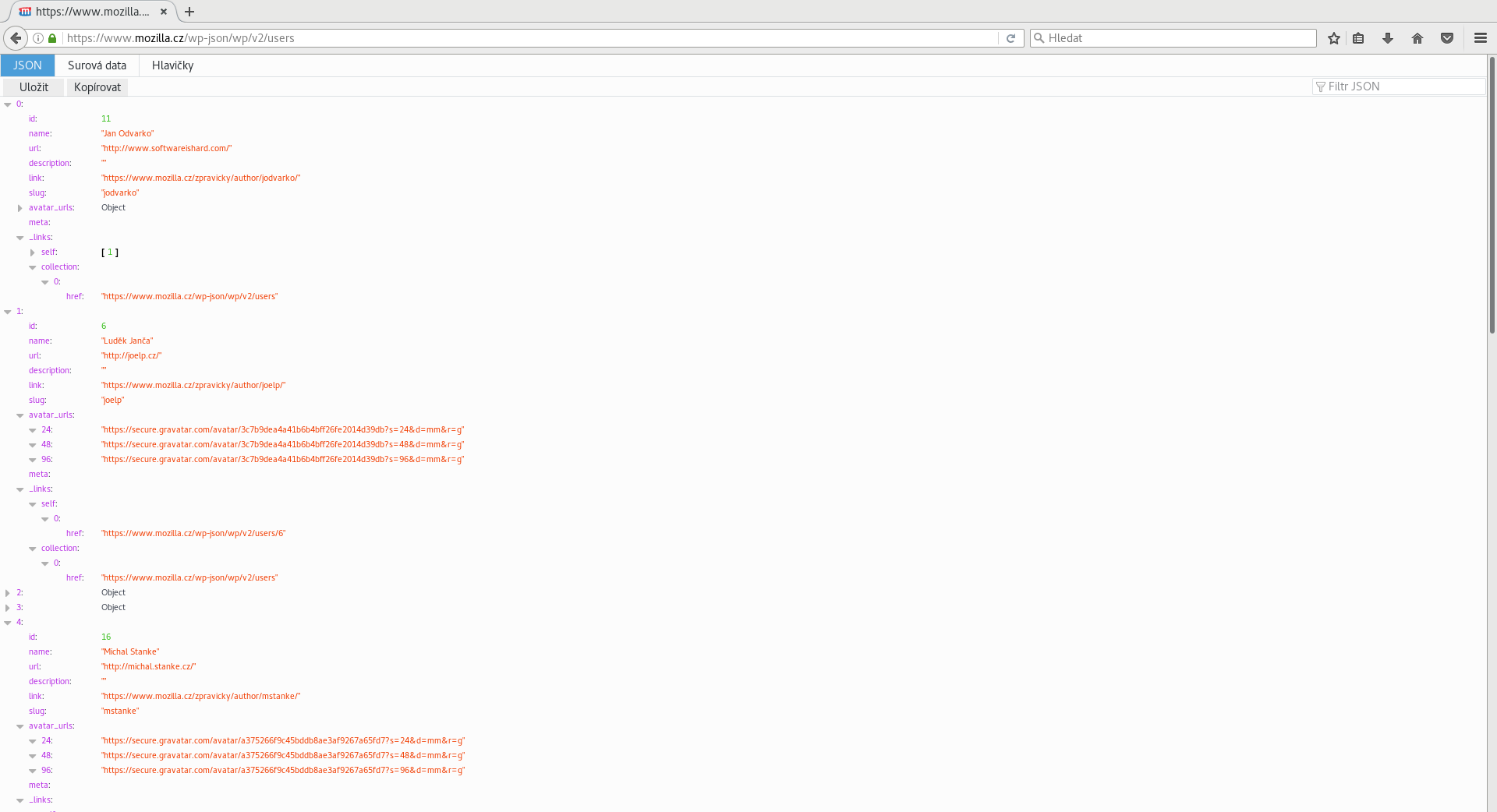Firefox bude od verze 53 obsahovat prohlížeč JSON – Mozilla.cz